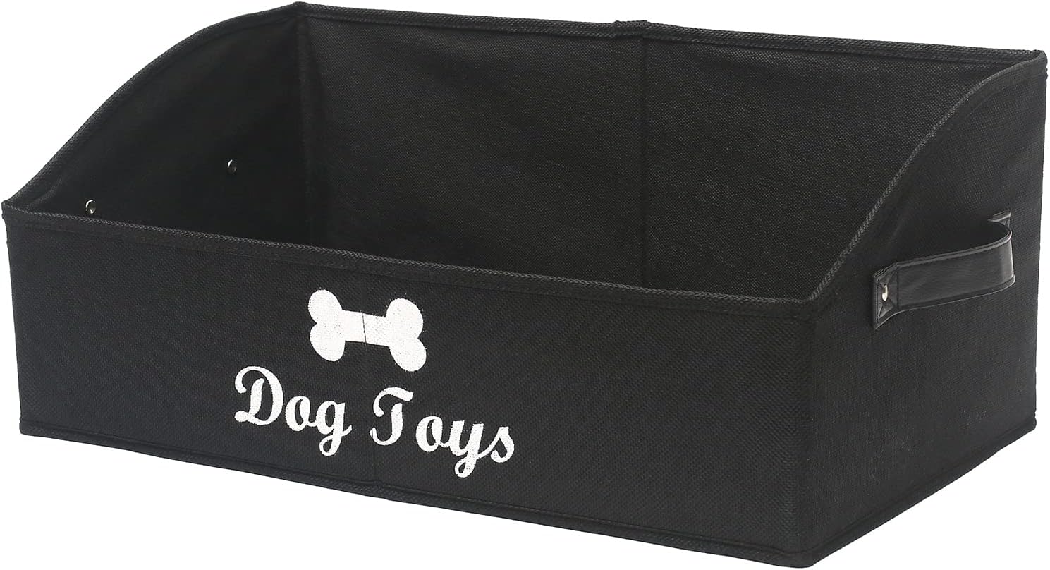 Pet Supplies : Geyecete Large Dog Toy bin Dog Toy Box Storage Box ...