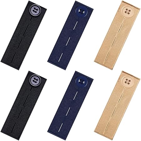 Amazon.com: Prasacco 8 Pieces Elastic Waist Extenders for Pants ...