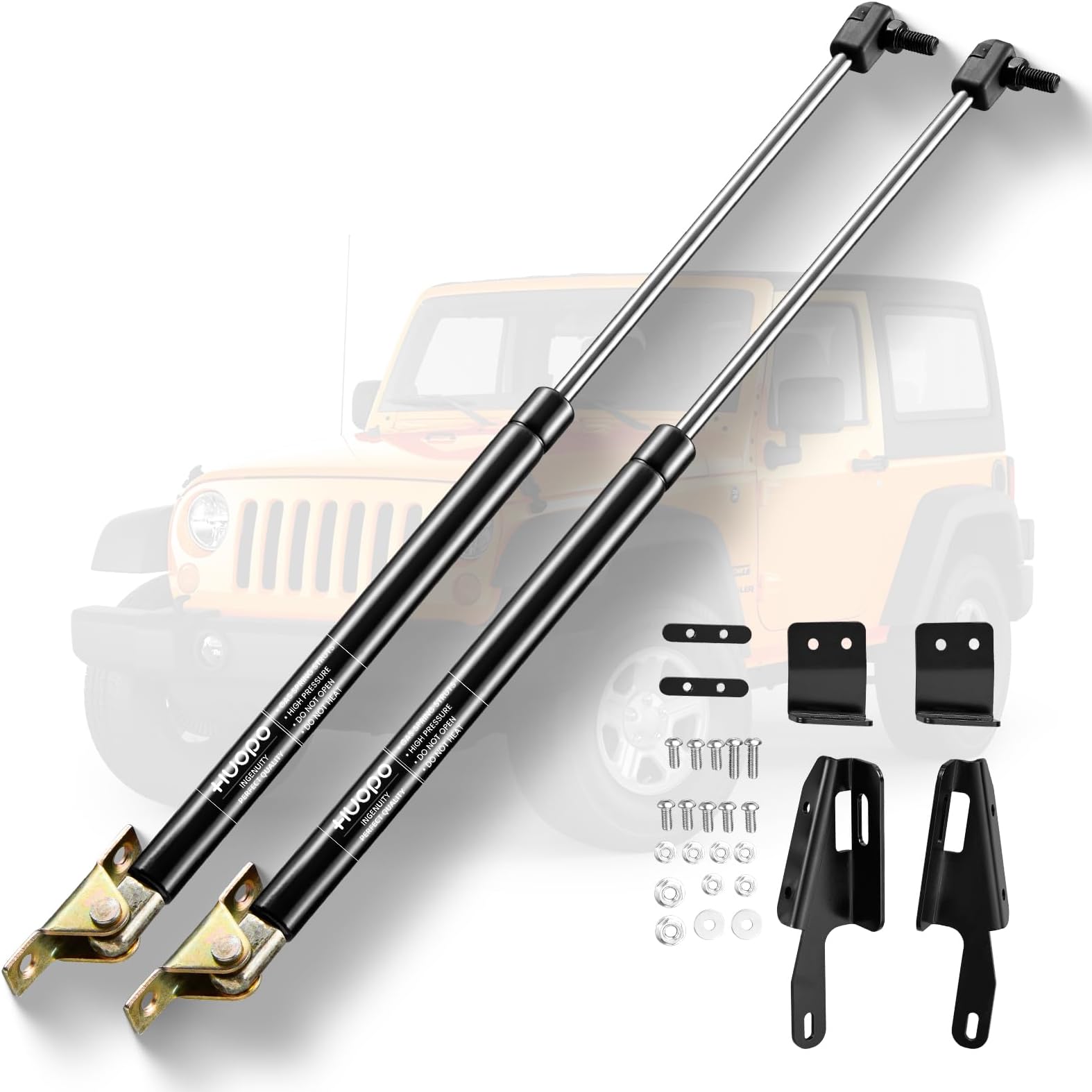 Amazon.com: HNeekyr Front Hood Lift Support, Compatible with Jeep ...