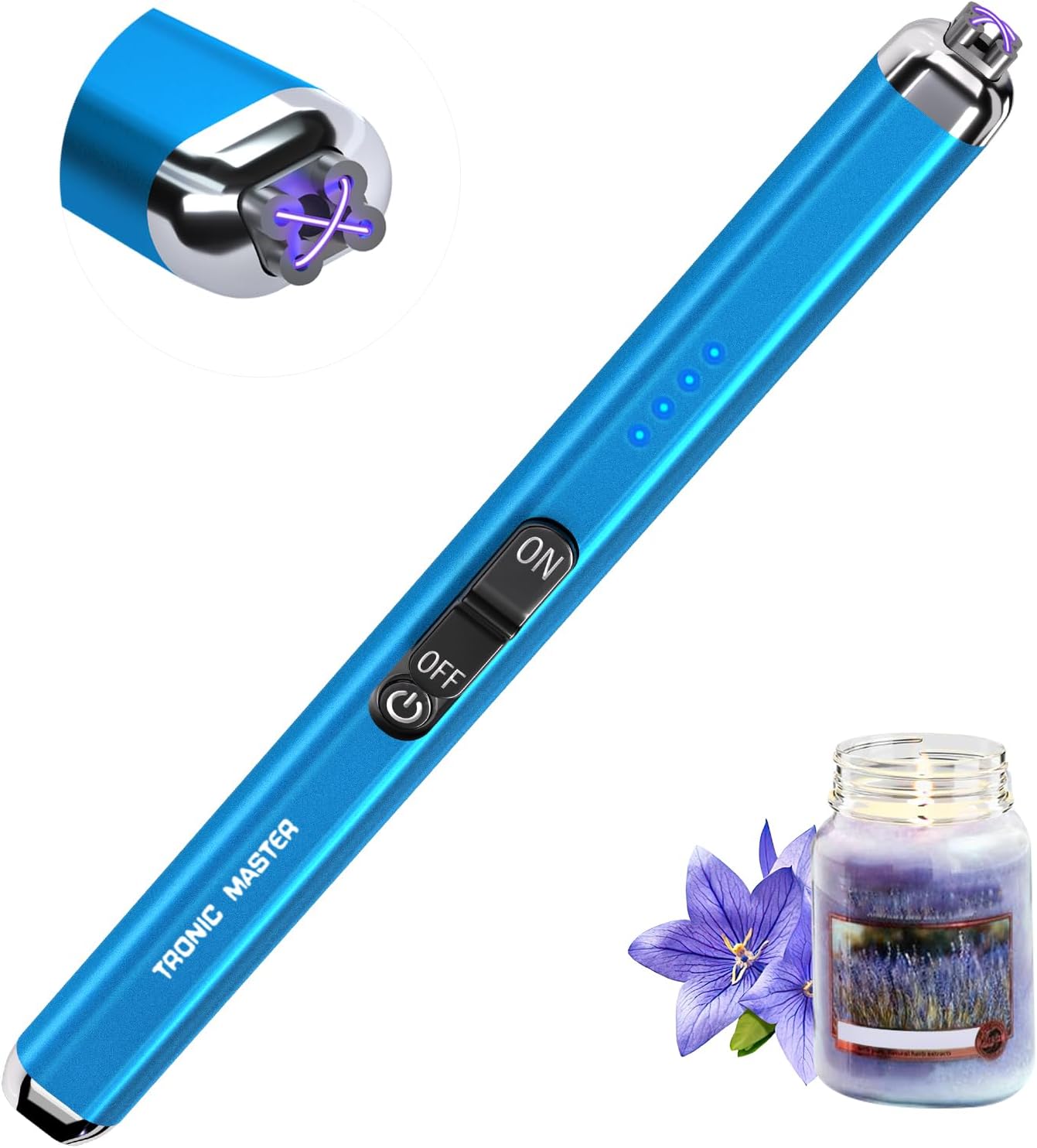 Amazon.com: Electric Candle Lighter Rechargeable Lighters - Dual Arc ...