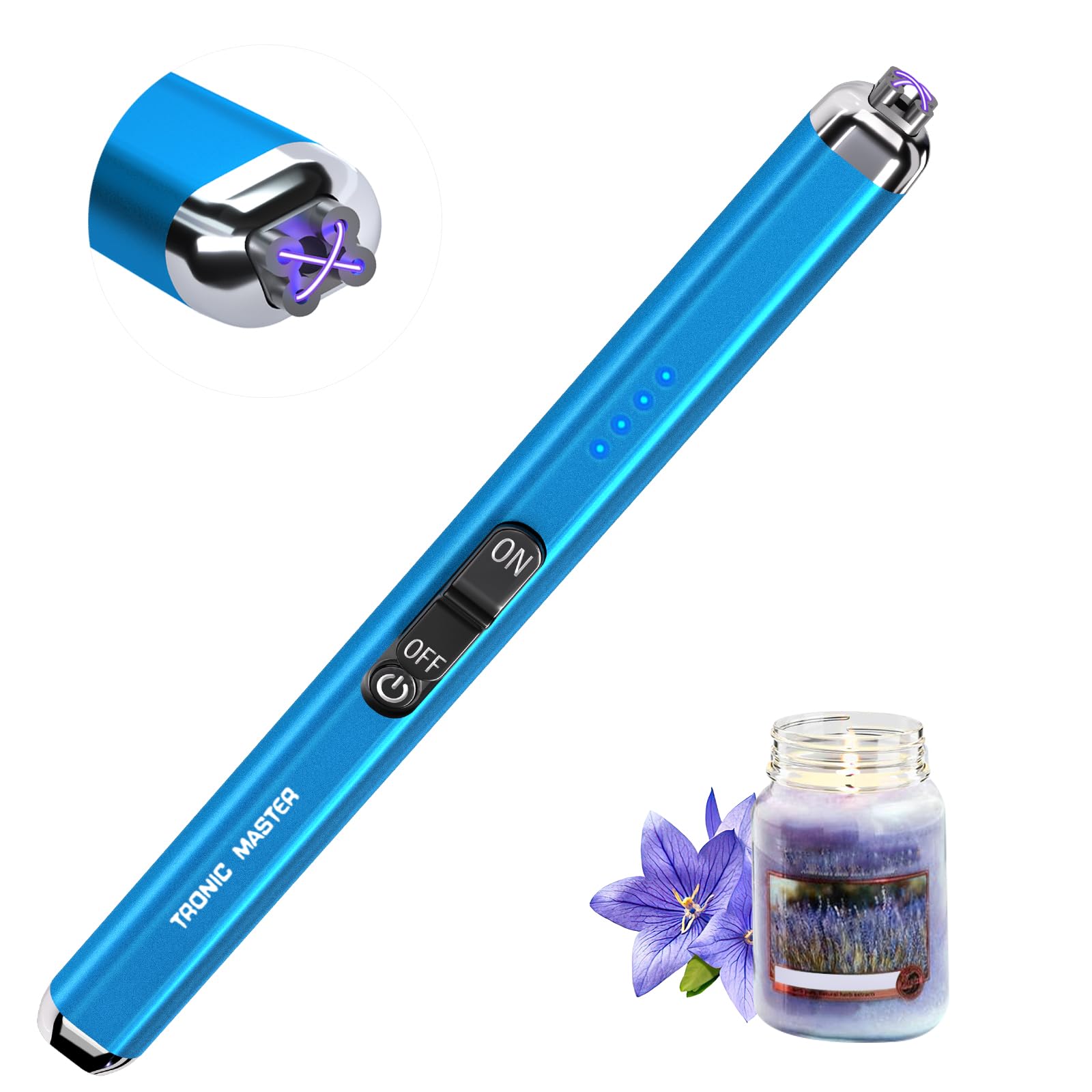 Amazon.com: Electric Candle Lighter Rechargeable Lighters - Dual Arc ...