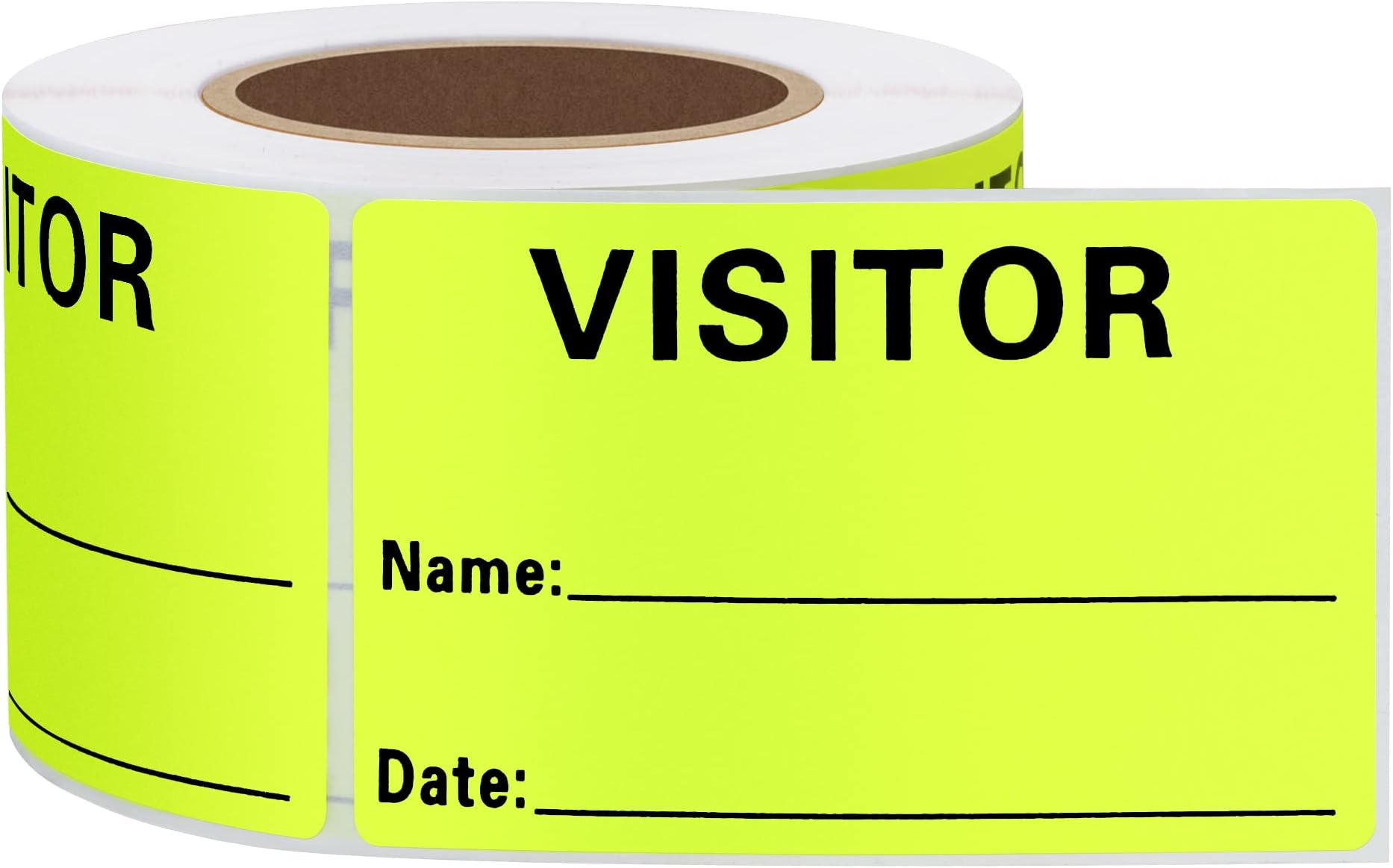 Amazon.com : Top label Visitor Stickers，2 Inch Visitor Name Tag ...