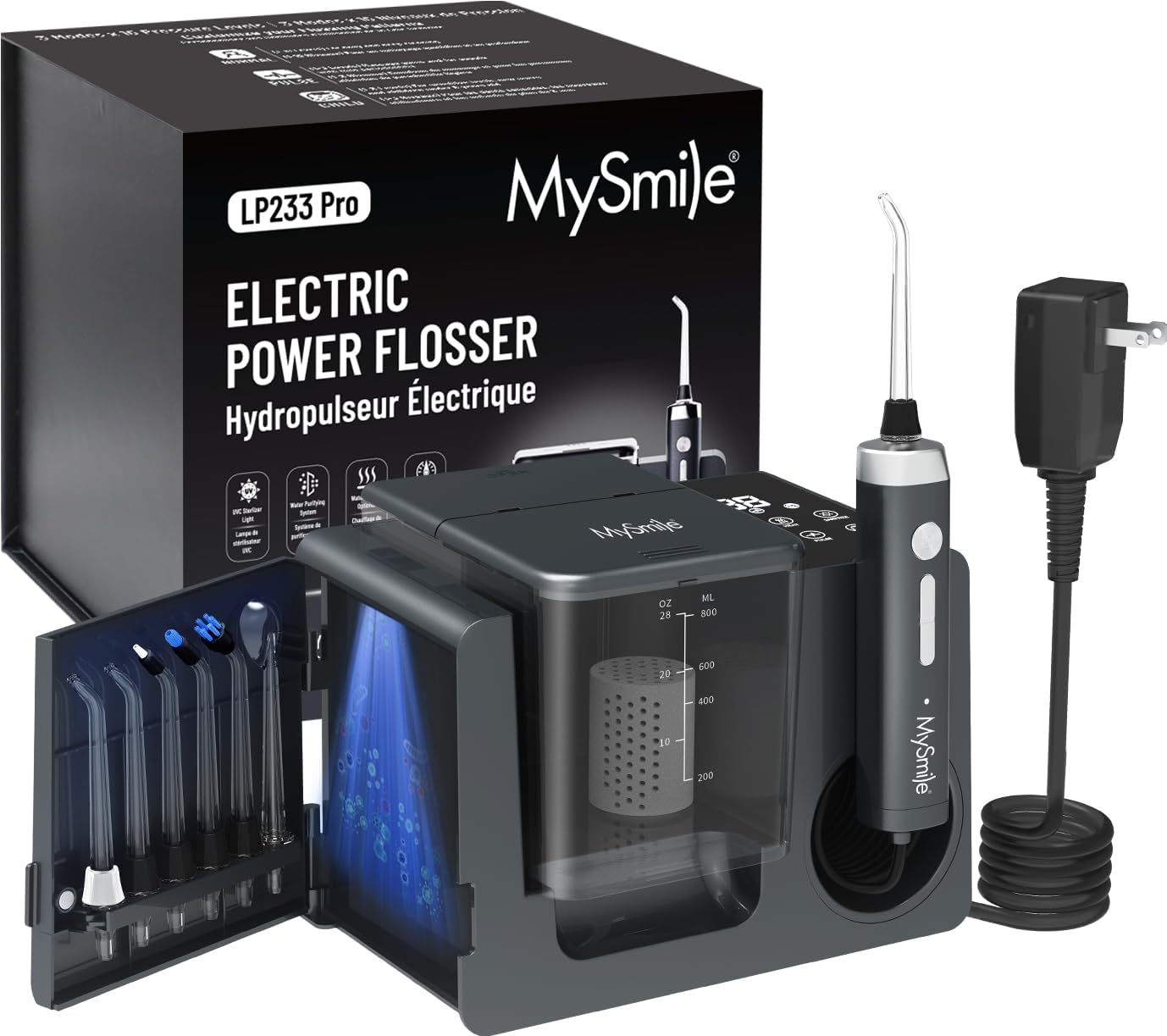 Amazon.com: MySmile LP233 Pro UVC Sterilizable Countertop Water ...