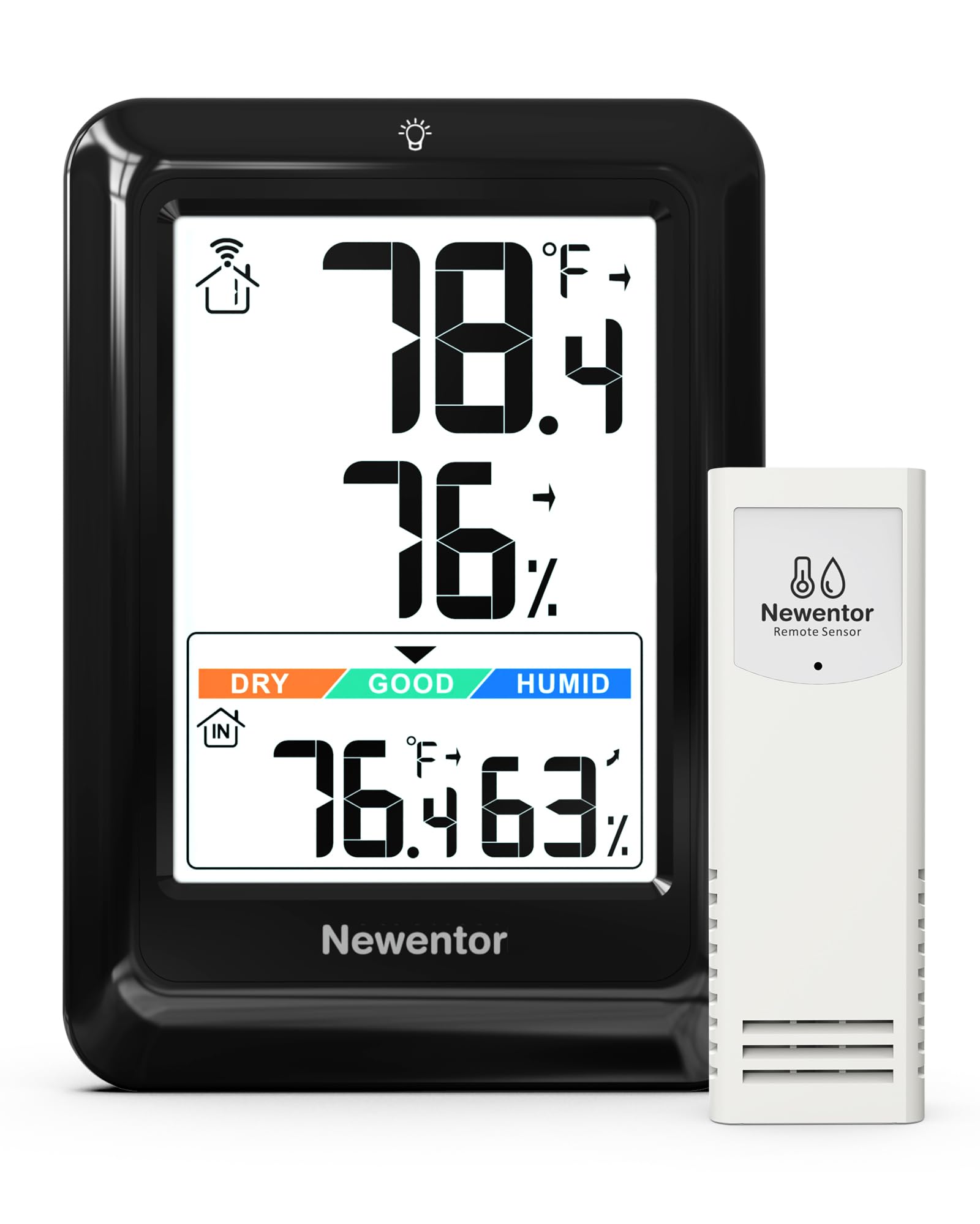 Snapklik.com : Newentor Indoor Outdoor Thermometer Wireless, Digital ...