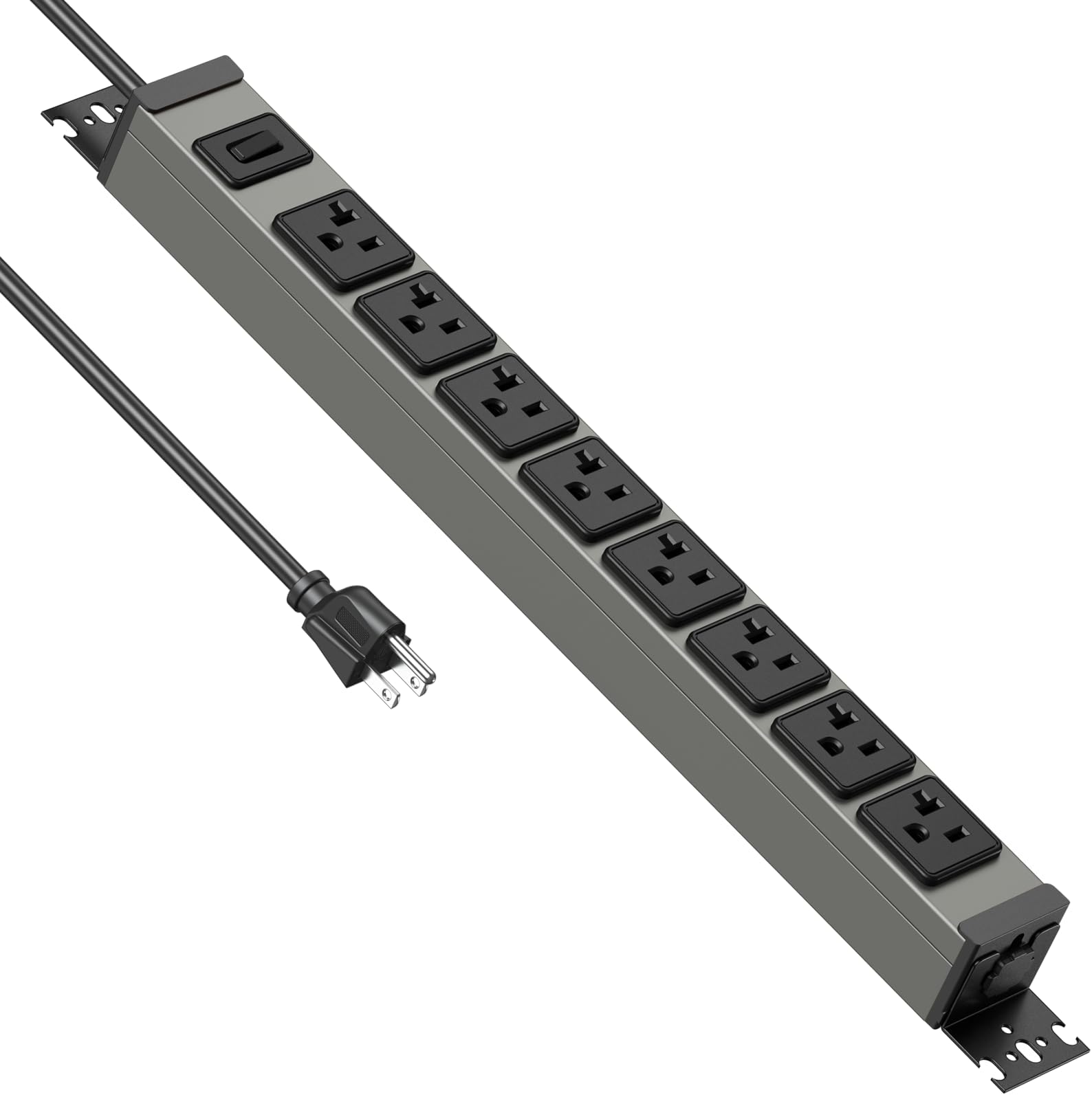 Amazon.com: JUNNUJ Heavy Duty Power Strip Wall Mount, 20 Amp Surge ...