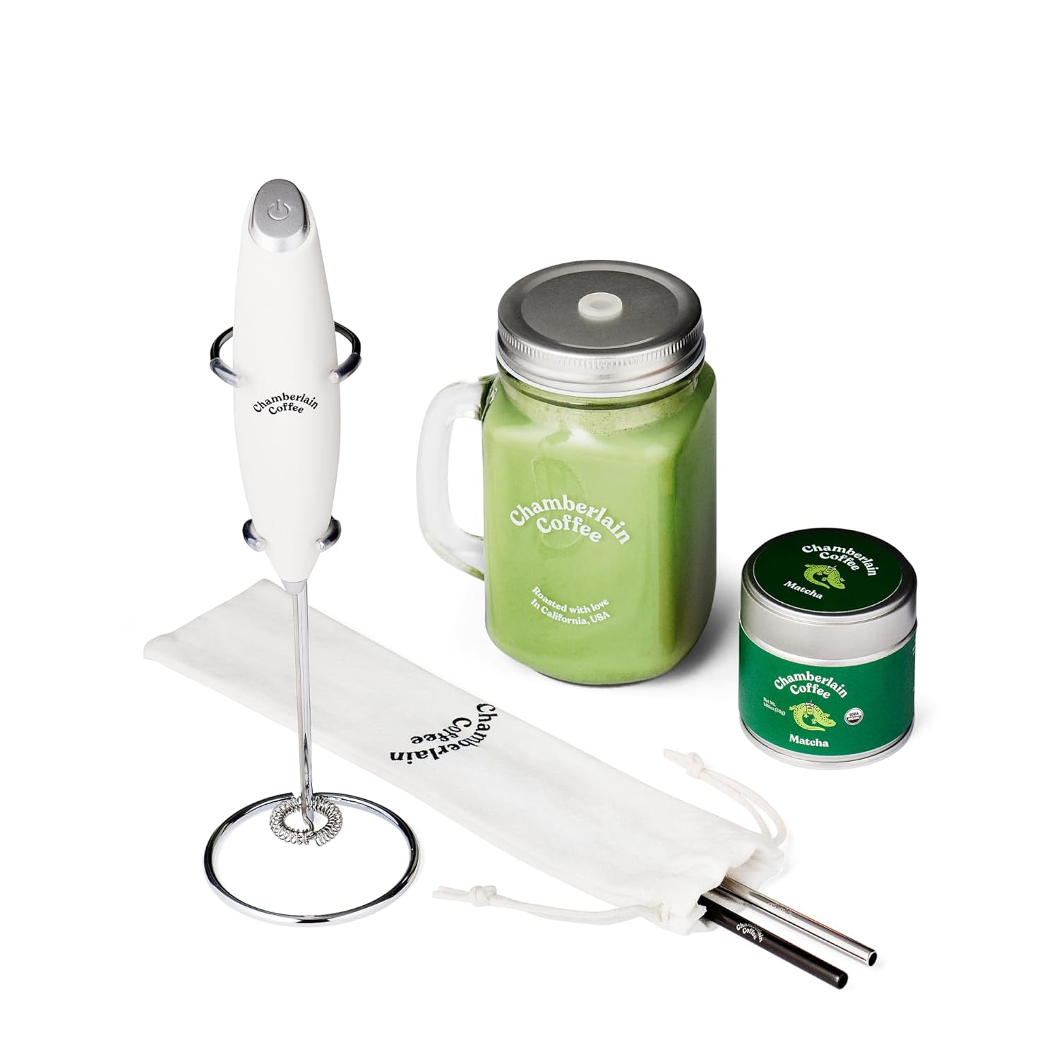Amazon.com: Chamberlain Coffee Matcha Starter Pack - Green Tea Matcha ...