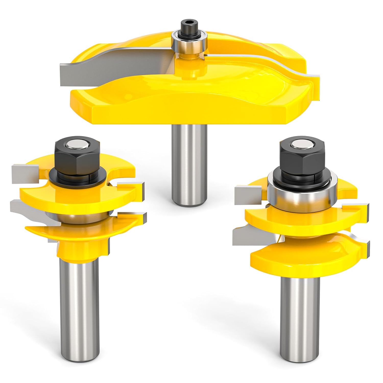 MEANLIN 3PCS Raised Panel Cabinet Door Router Bit Set 1/2 Inch Shank ...