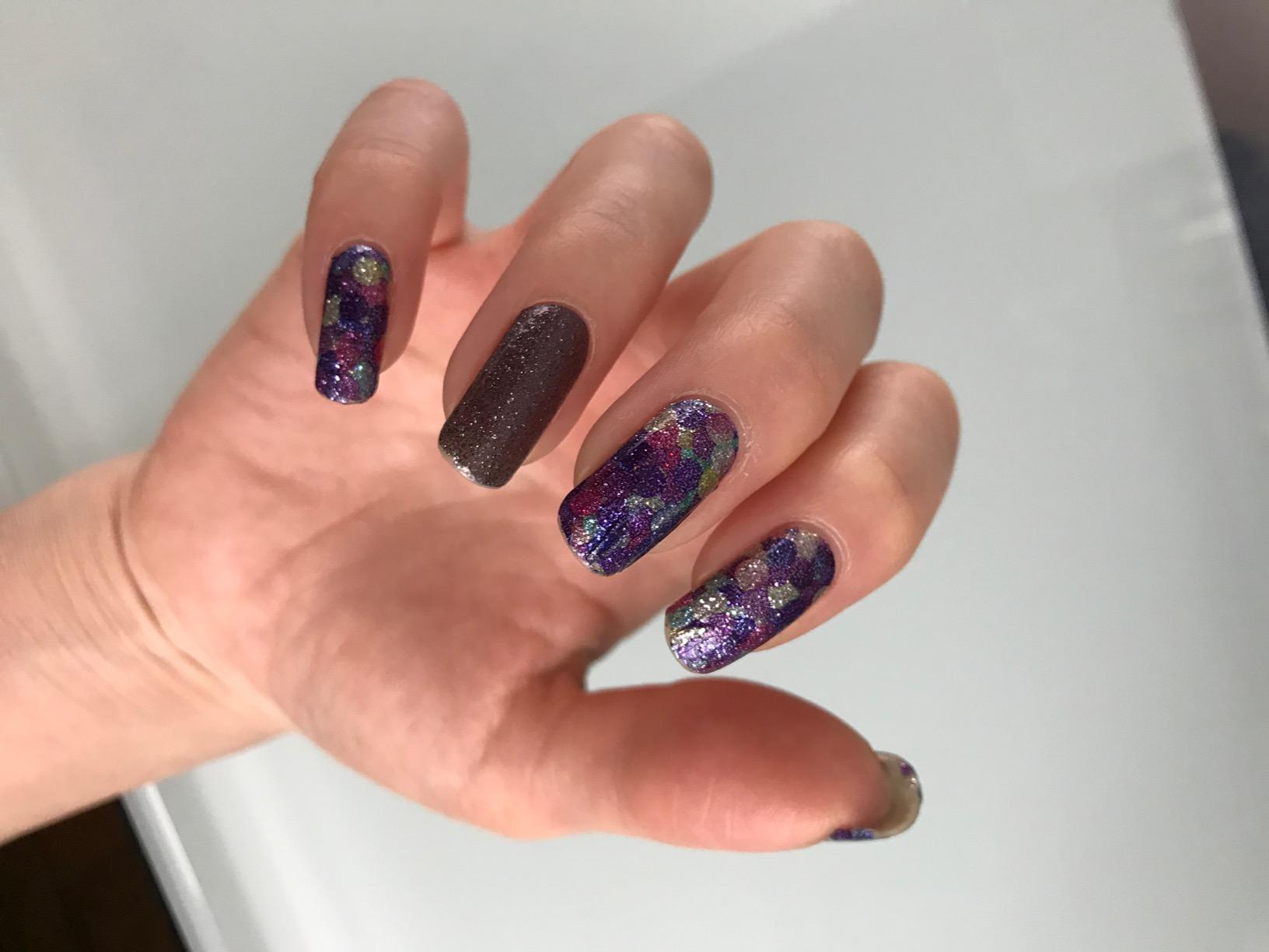 Amazon | INCOCO インココ ネイルシール 貼るだけ マニキュア 硬化不要 コンフェッティ Confetti ラメ ハンド&フット ...