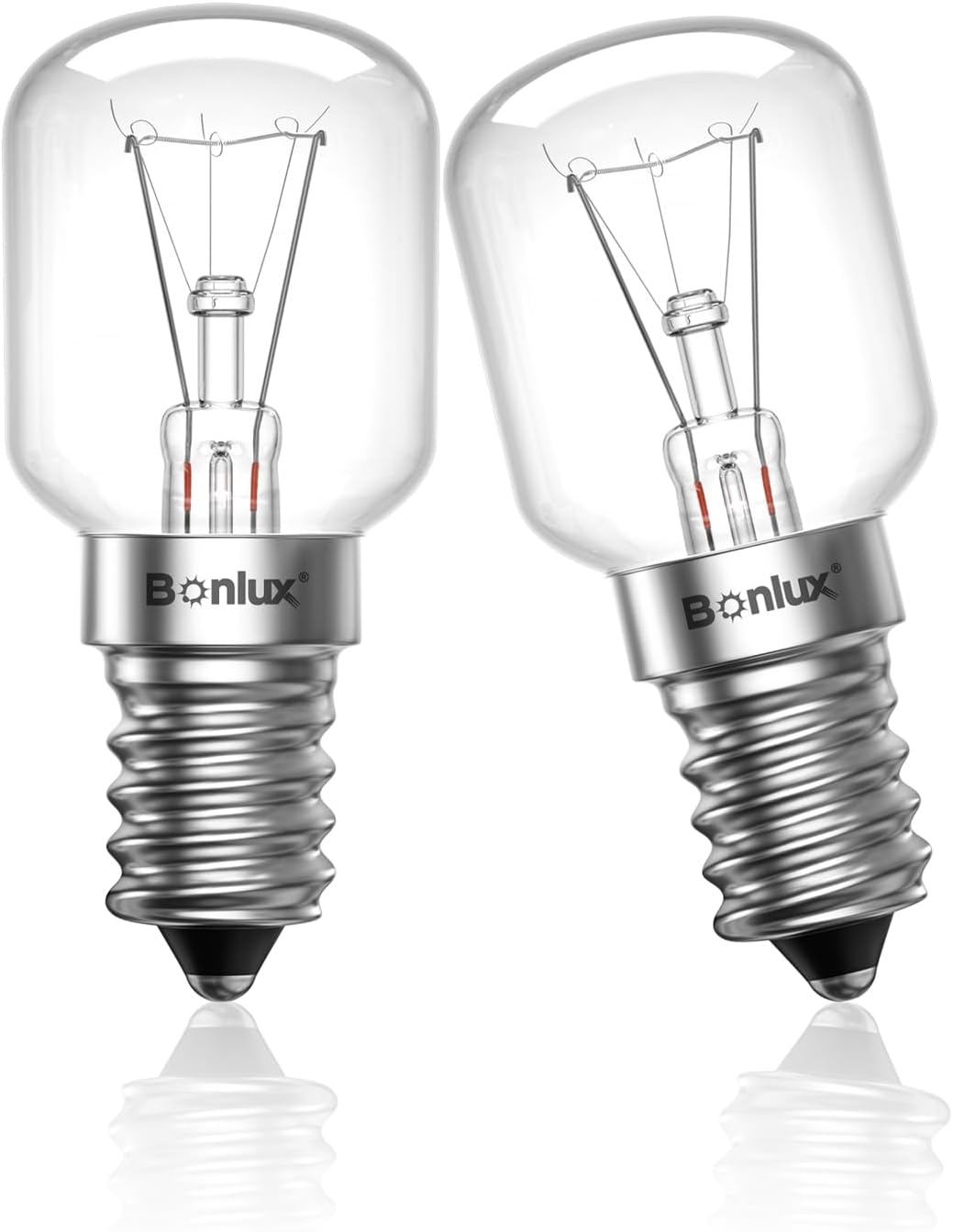 Bonlux 40W E14 Cooker Hood Light Bulb, T25 Dimmable Incandescent Bulbs ...