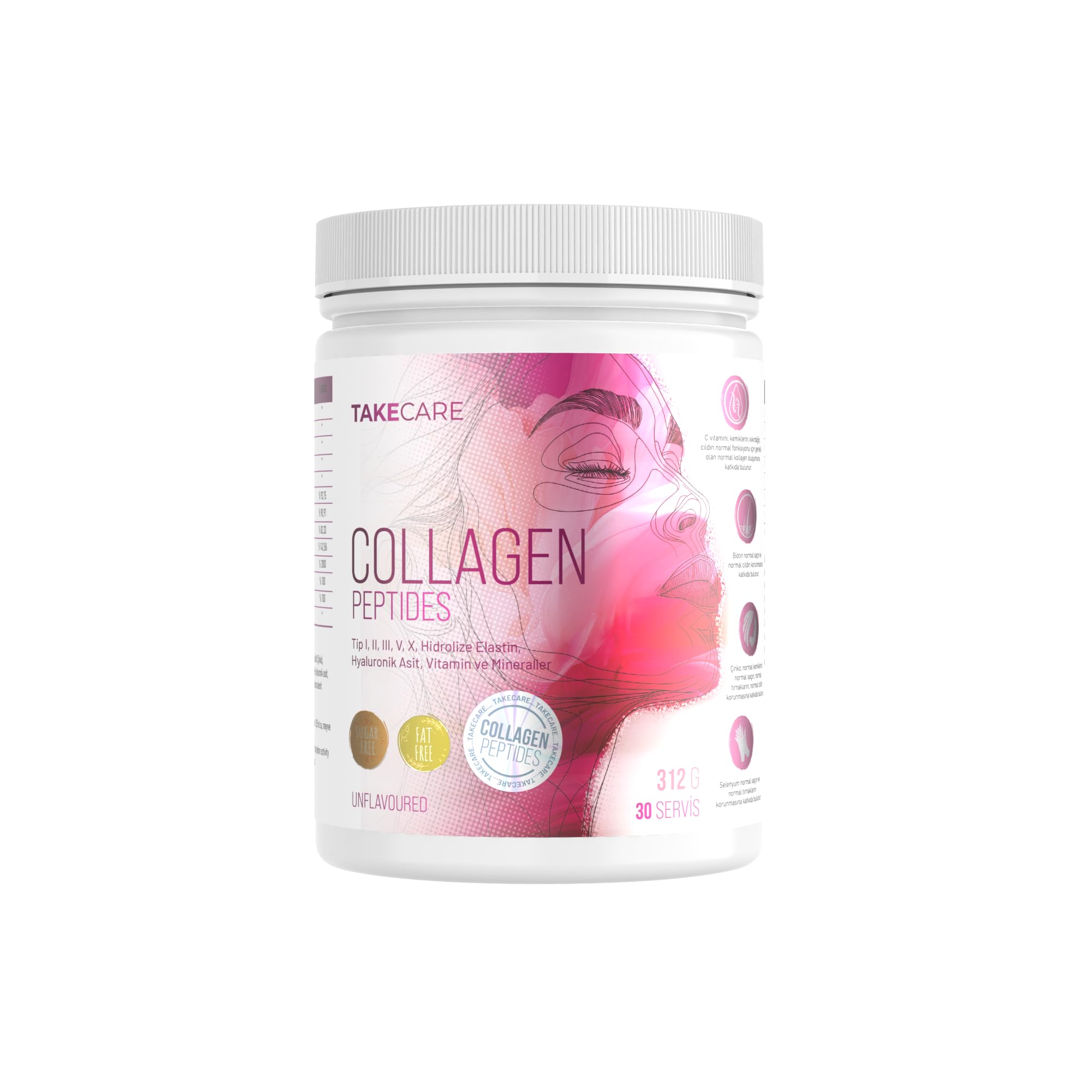TAKECARE Tip I, II, III, V, X Collagen, Hidrolize Elastin, Hyaluronik ...
