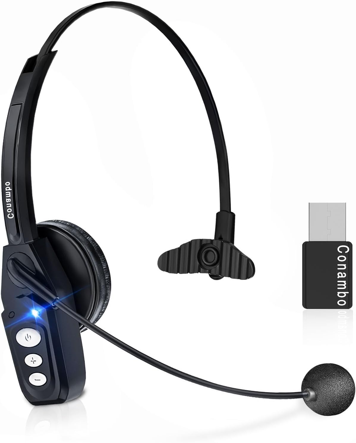 Amazon.com: Conambo Bluetooth Headset V5.0, Trucker Bluetooth Headset ...