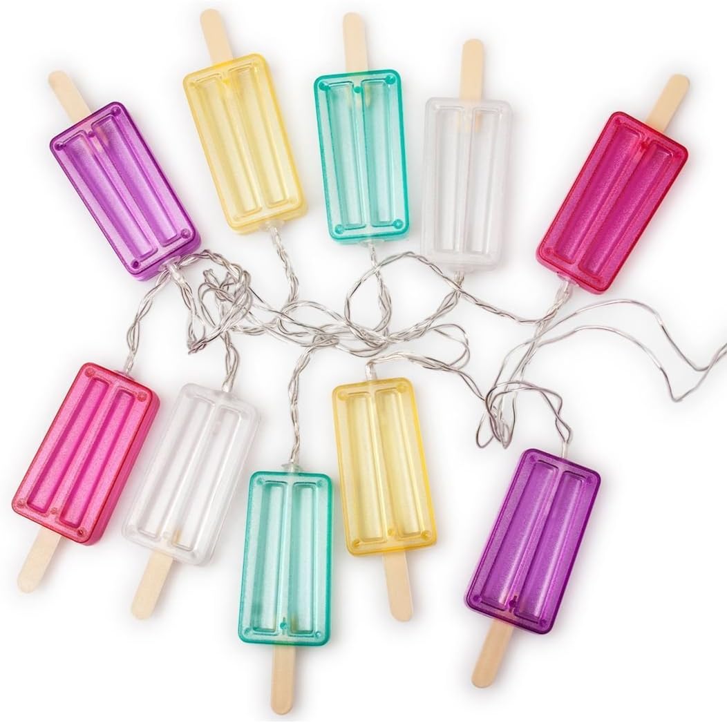 Temerity Jones Ice Lolly Popsicle String Lights 10 Battery Powered LED ...