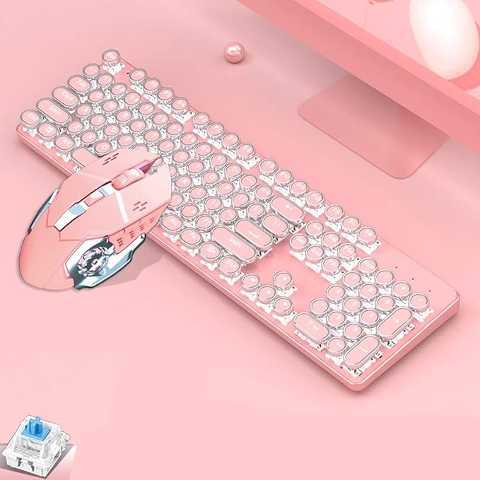 Amazon.com: ARCH Mechanical Keyboard Mouse Set Green Shaft/Black Shaft ...