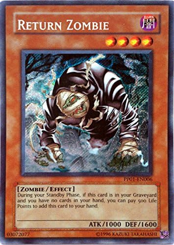 Amazon.com: Yu-Gi-Oh! - Return Zombie (PP01-EN006) - Premium Pack 1 ...