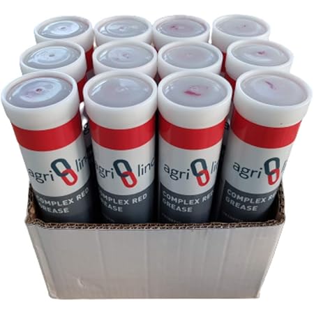 Lube Shuttle Red Grease Cartridges, Box of 12, £2.83 per Cartridge, Red ...