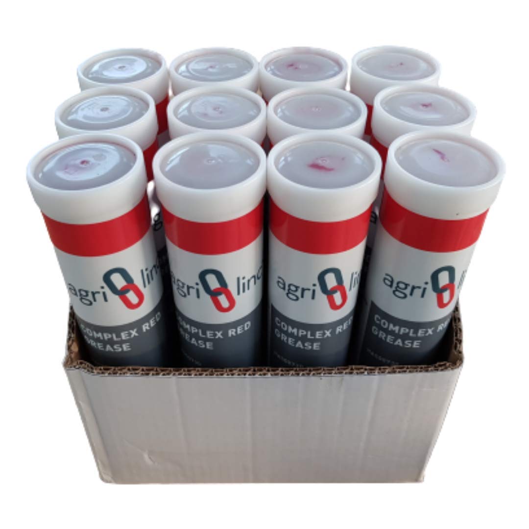 Agri-Linc Red Complex Grease Cartridges, Box of 12 - EP2 Lithium for ...