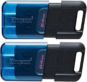 Amazon.com: Kingston DataTraveler 80 M 64GB USB-C Flash Drive | USB 3.2 ...