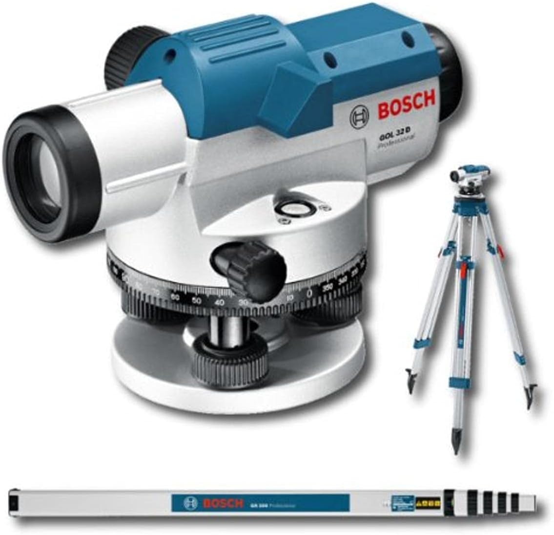 Bosch Professional 06159940AX GOL32DSET Optical GR500 Levelling Rod and ...