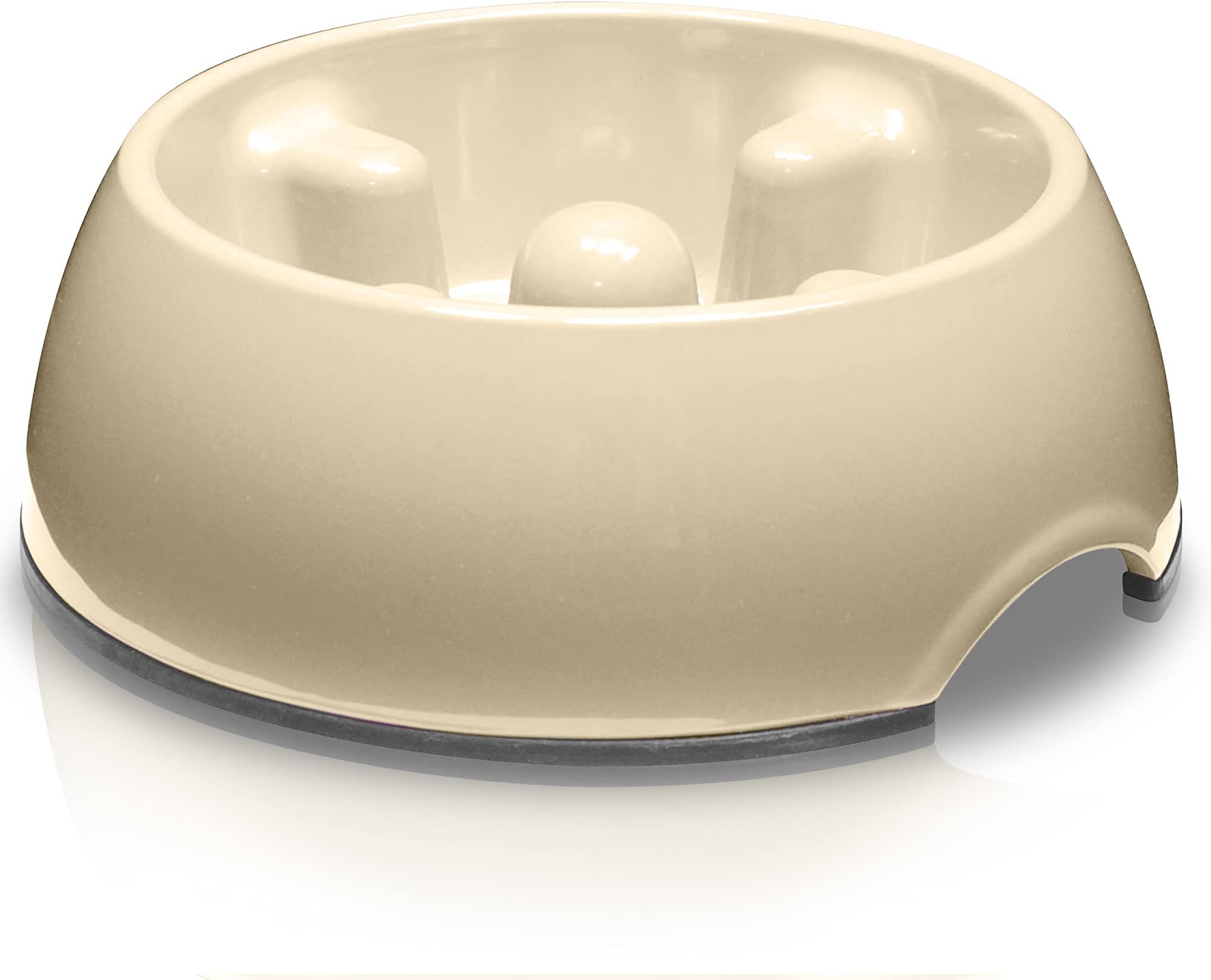 Dogit Dog Bowl Slow Feeder for Wet or Dry Dog Food, Go Slow Anti ...