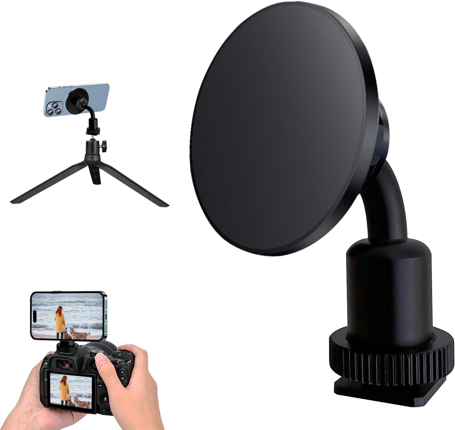 Amazon.com: Jkoailiwi Ultralight 1/4" Magnetic Tripod Phone Mount ...