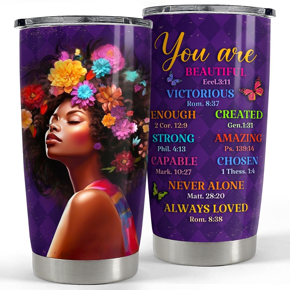 Amazon.com | SANDJEST Inspirational Gifts for Women Black Woman ...