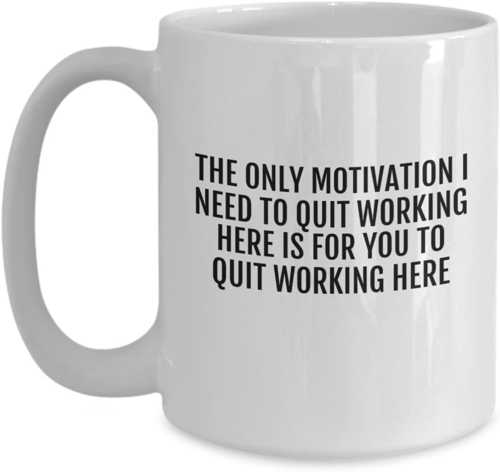 Amazon.com: Coworker Mug, Work Mug, Funny Coffee Mug, I quit mug : Home ...
