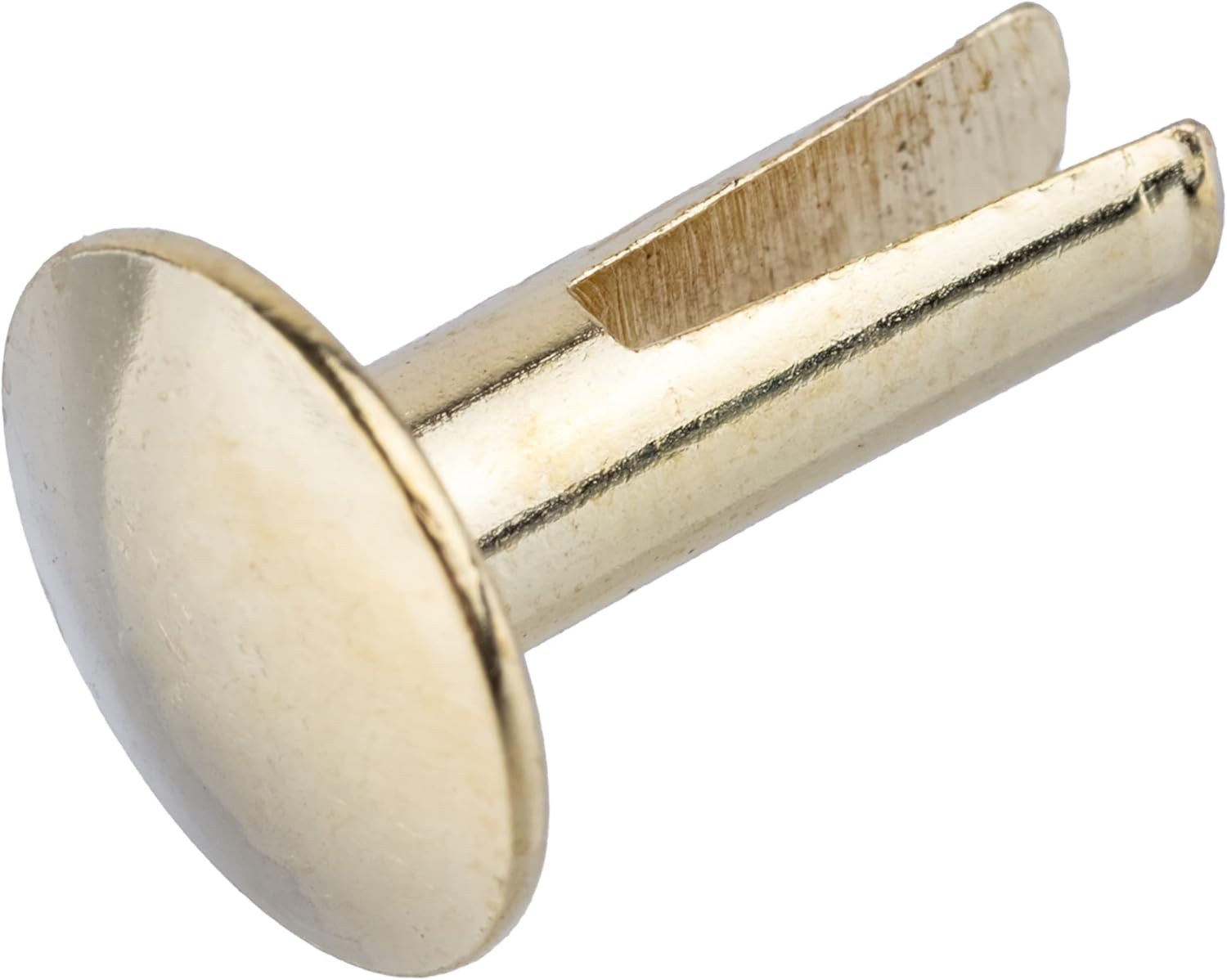 Brass Plated Steel Split Rivets - 1/2" Long - Pack of 50 - Split Rivets ...
