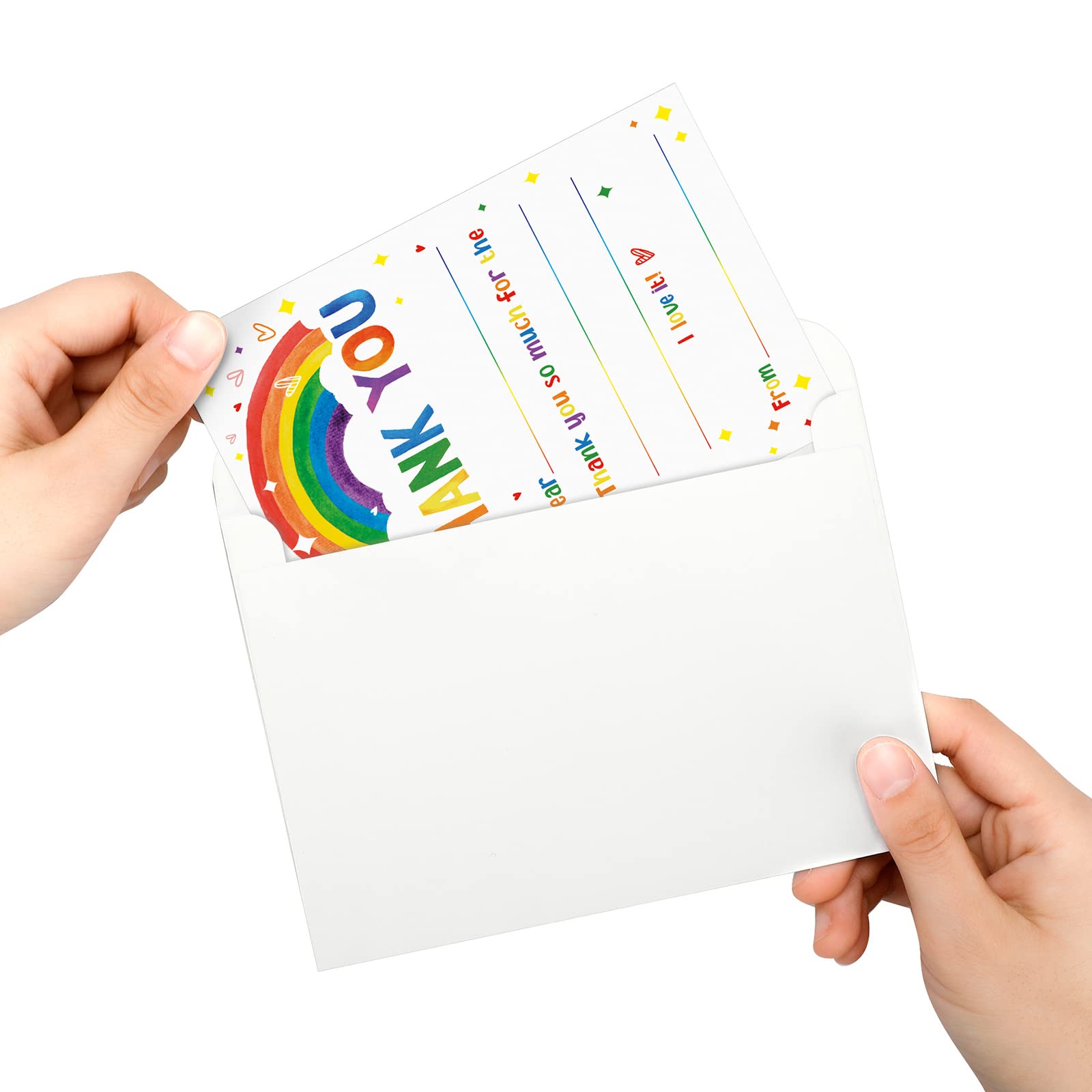 Snapklik.com : 72 Pieces Kids Thank You Cards Fill In The Blank Thank ...