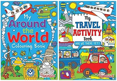 Squiggle My Travel Activity Book & Around The World Colouring Book ...
