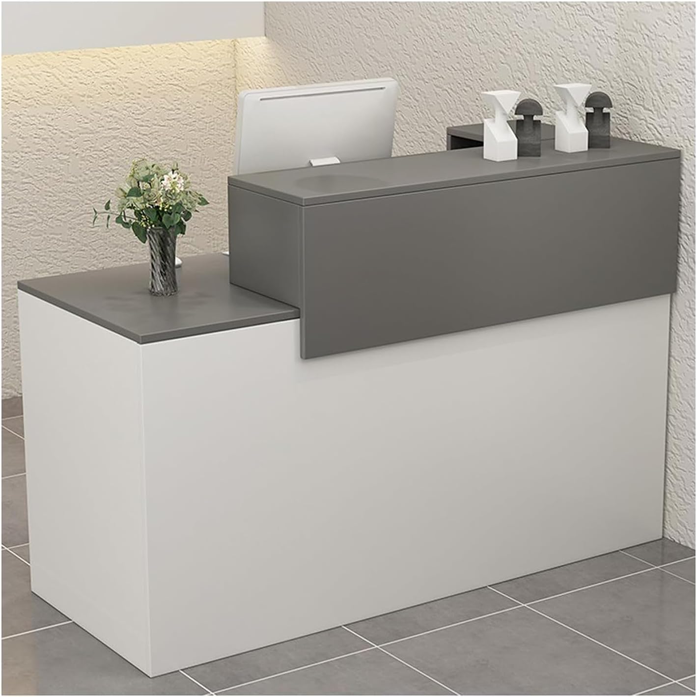 Amazon.com: SUZEPER Office Reception Desk for Small Spaces, Reception ...