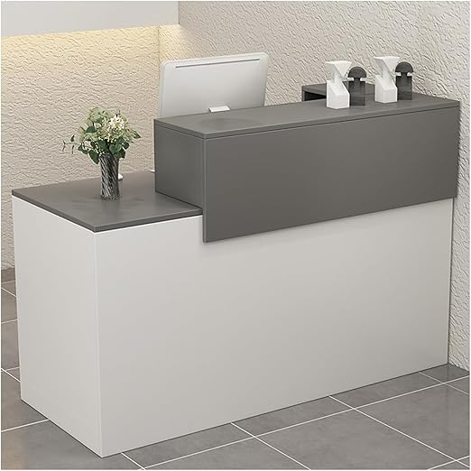 Amazon.com: SUZEPER Office Reception Desk for Small Spaces, Reception ...