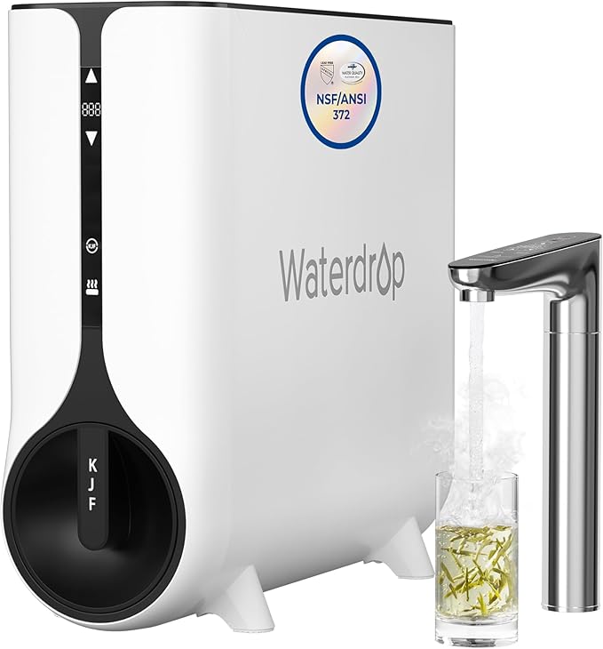 Waterdrop Reverse Osmosis System, Instant Hot Water Dispenser, 600 GPD ...