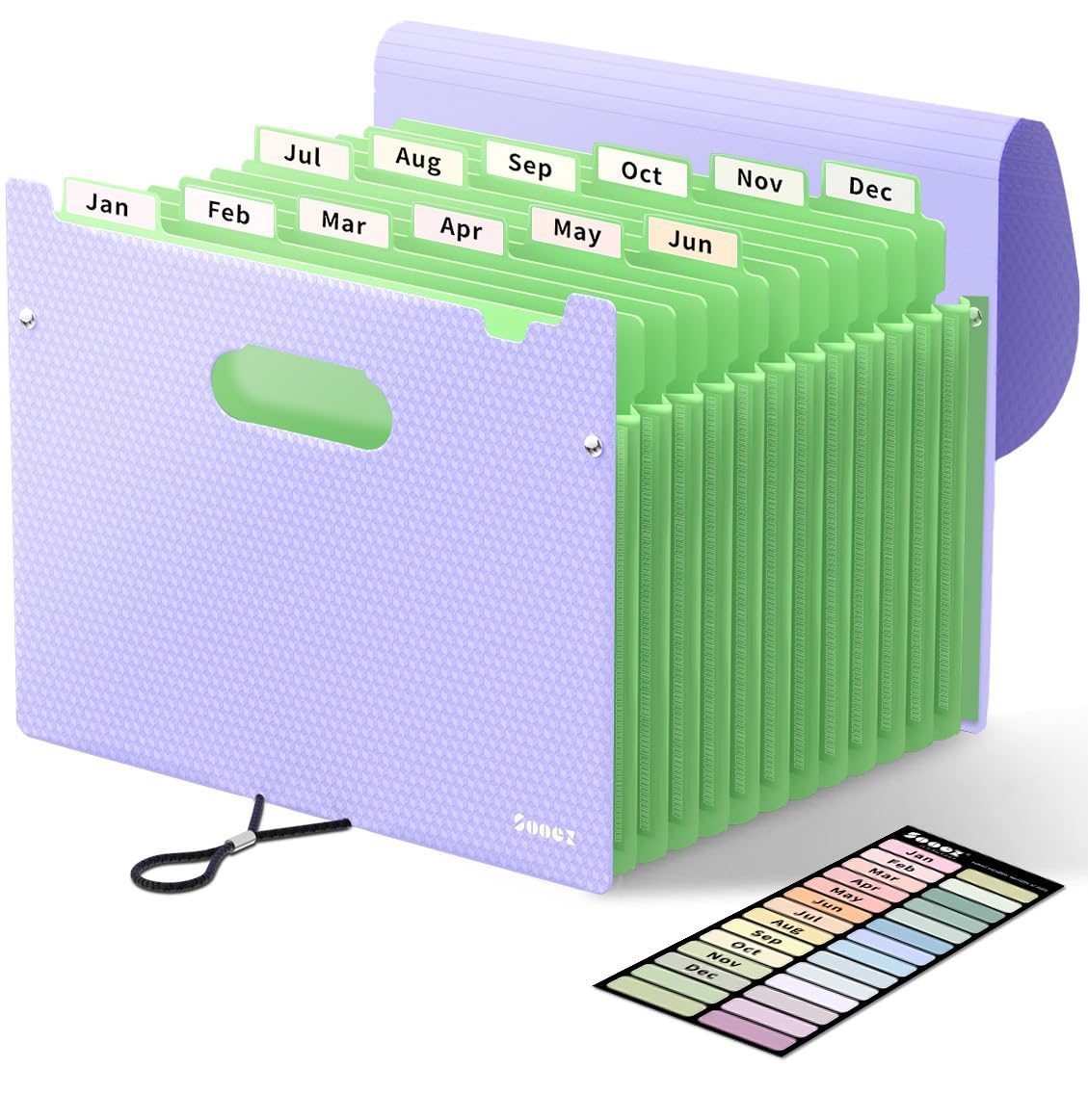 Snapklik.com : Sooez Accordion File Organizer, 12 Pockets Expanding ...