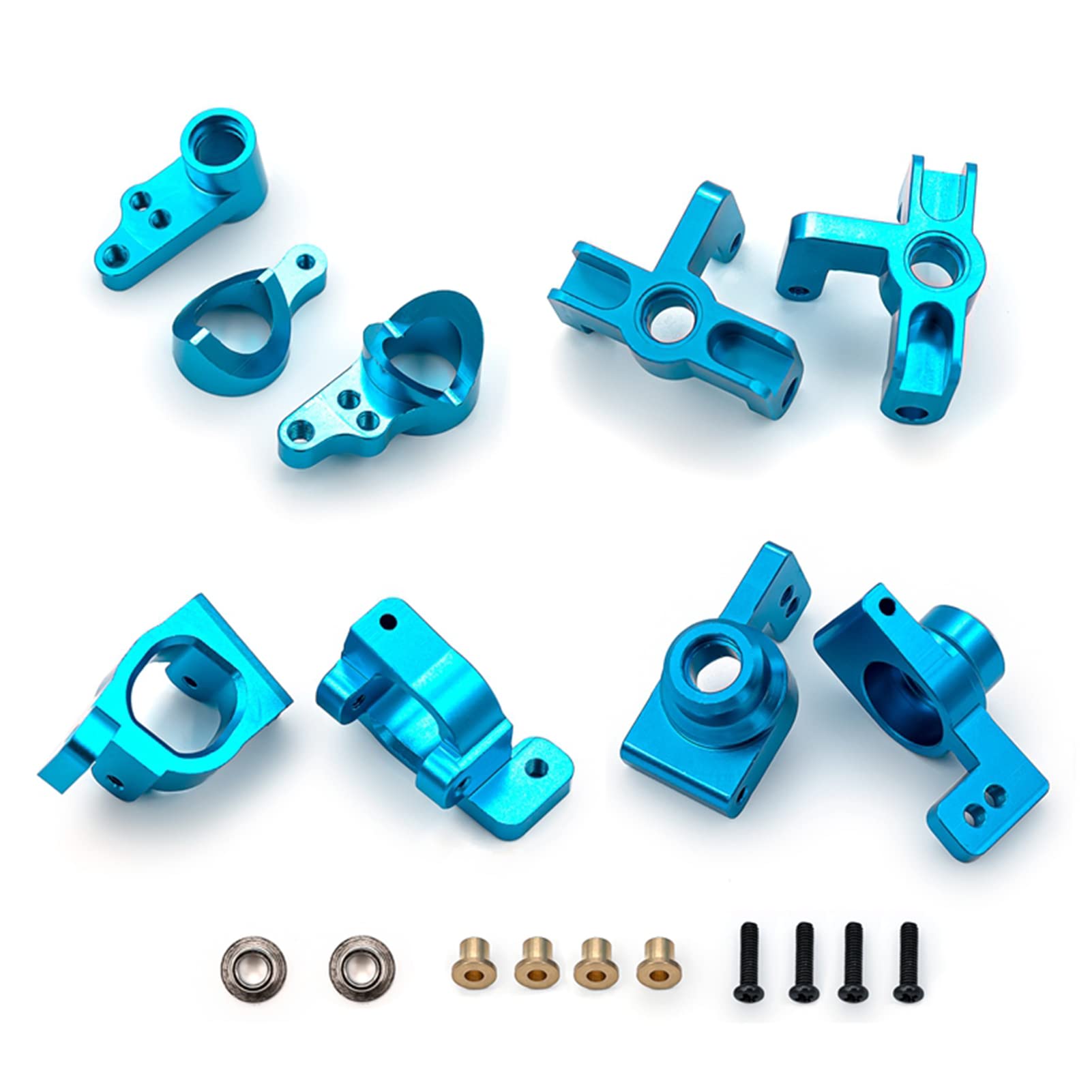 Amazon.com: GoolRC RC Car Steering Cup & C Hub Carrier & Rear Stub Axle ...