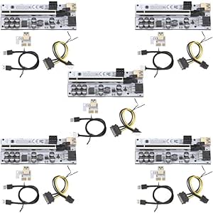 Amazon.co.jp: Set of 5 VER012MAX PCIE Cards, USB3.0 Express Cable ...