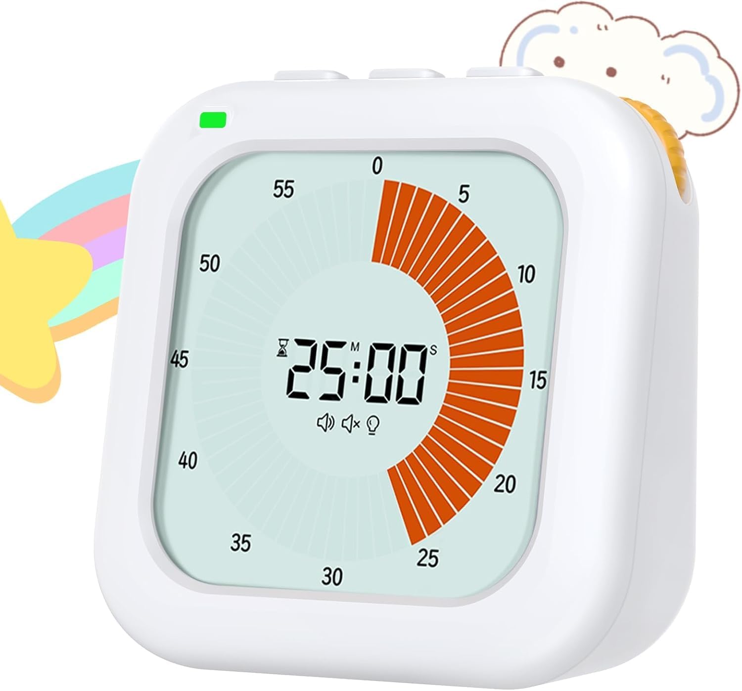EooCoo Visual Timer for Kids, 60 Minute Digital Kids Timer Classroom ...