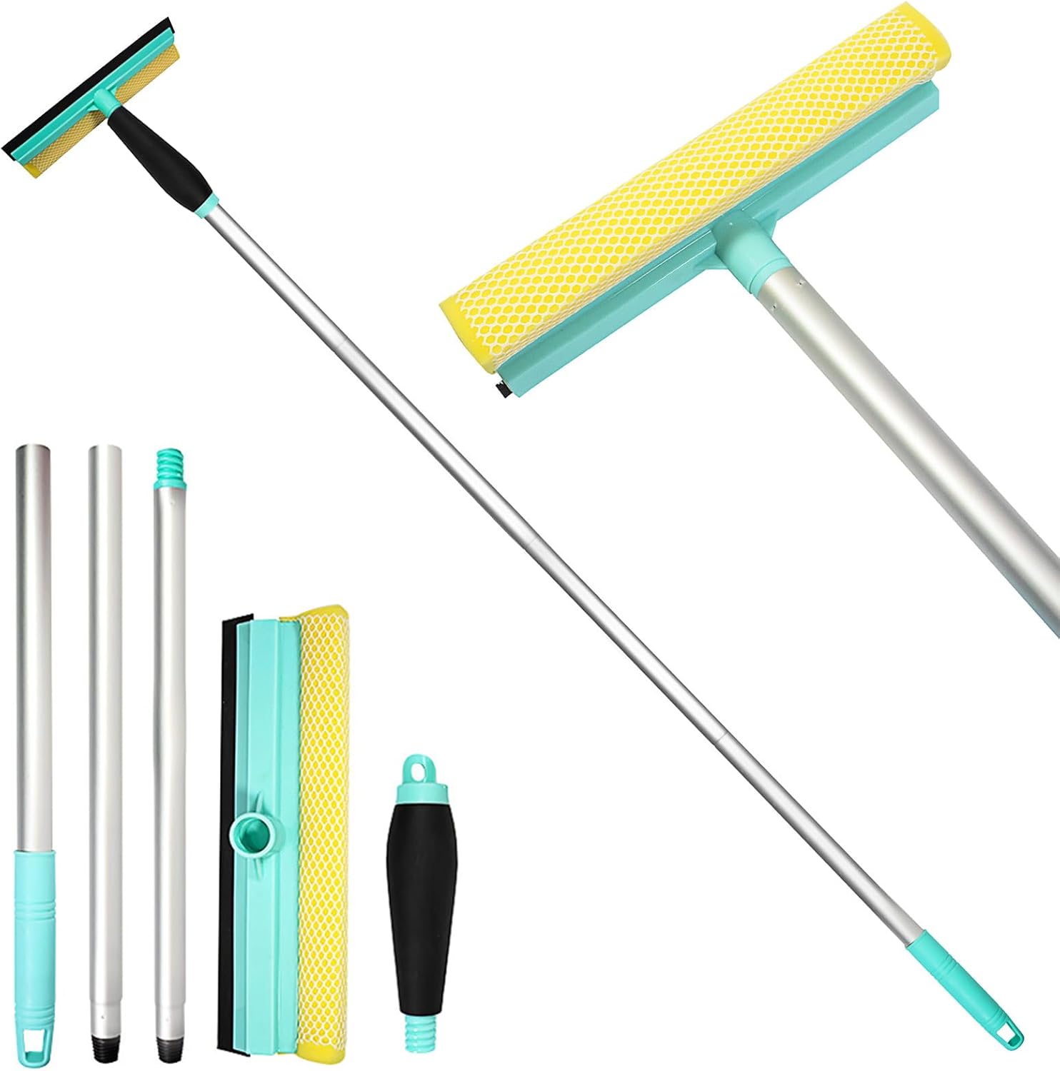 Amazon.com: 51" Squeegee for Window Cleaning,2 in 1 Window Cleaning ...