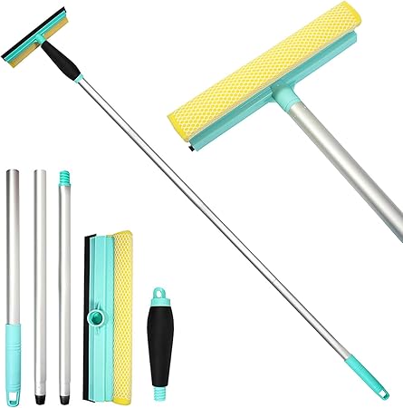 Amazon.com: 51" Squeegee for Window Cleaning,2 in 1 Window Cleaning ...