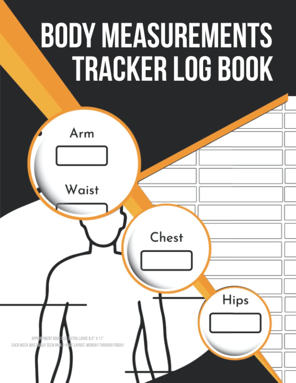 Amazon.com: Body Measurements Tracker Log Book: chart for weight loss ...