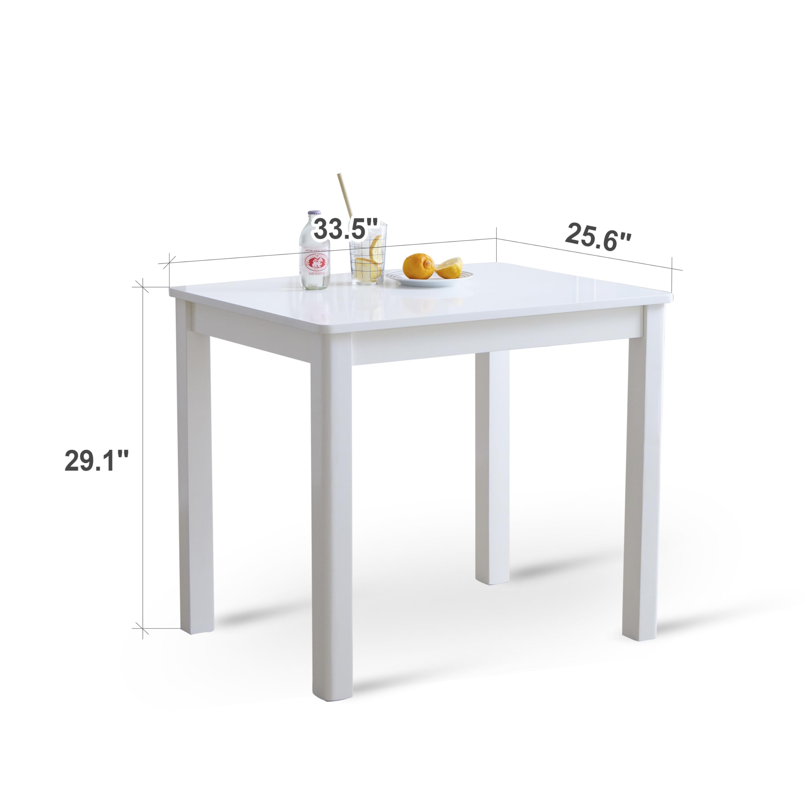 Snapklik.com : Livinia Cabin 33.5 Wooden Dining Table/Small Rectangular ...