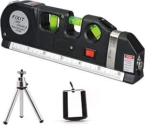 Laser Level Line Tool With Stand,Metric Rulers 8FT/2.5M,Construction ...
