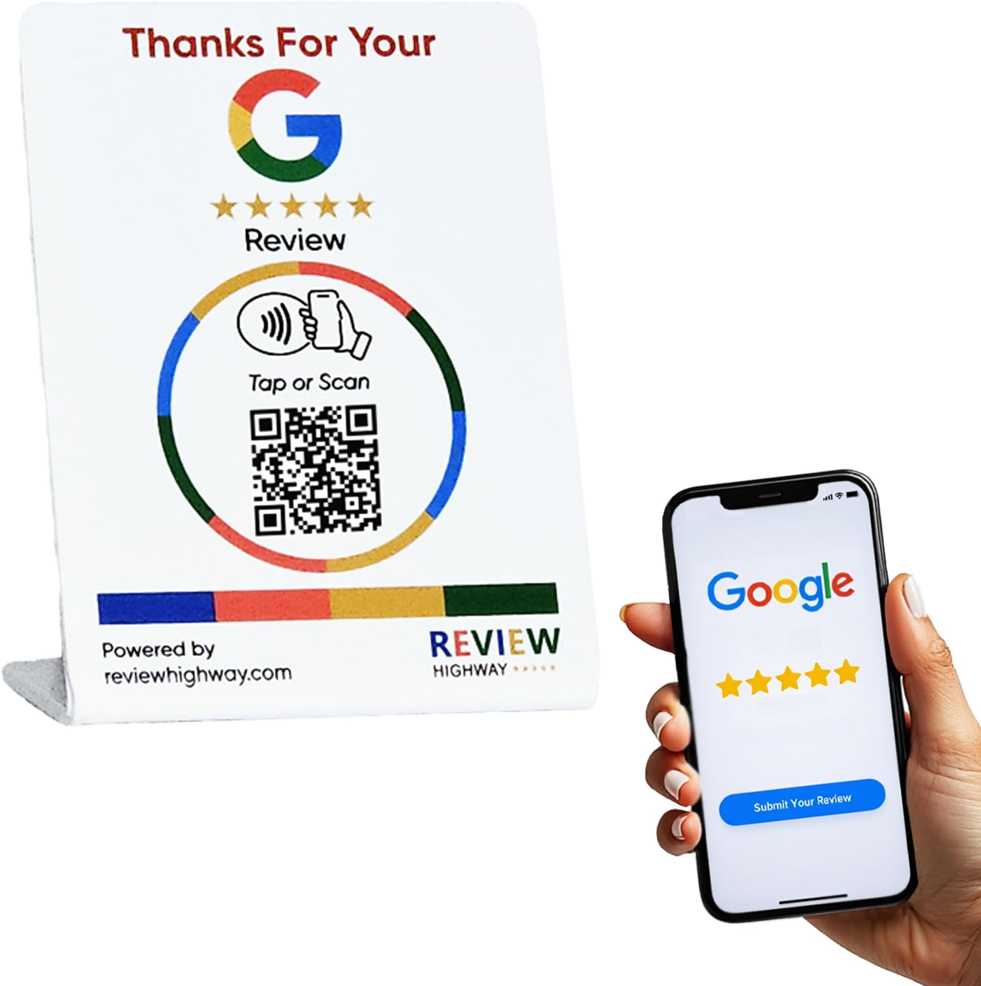 Amazon.com : NFC Tag Google Review Stand - Digital Business Card to ...