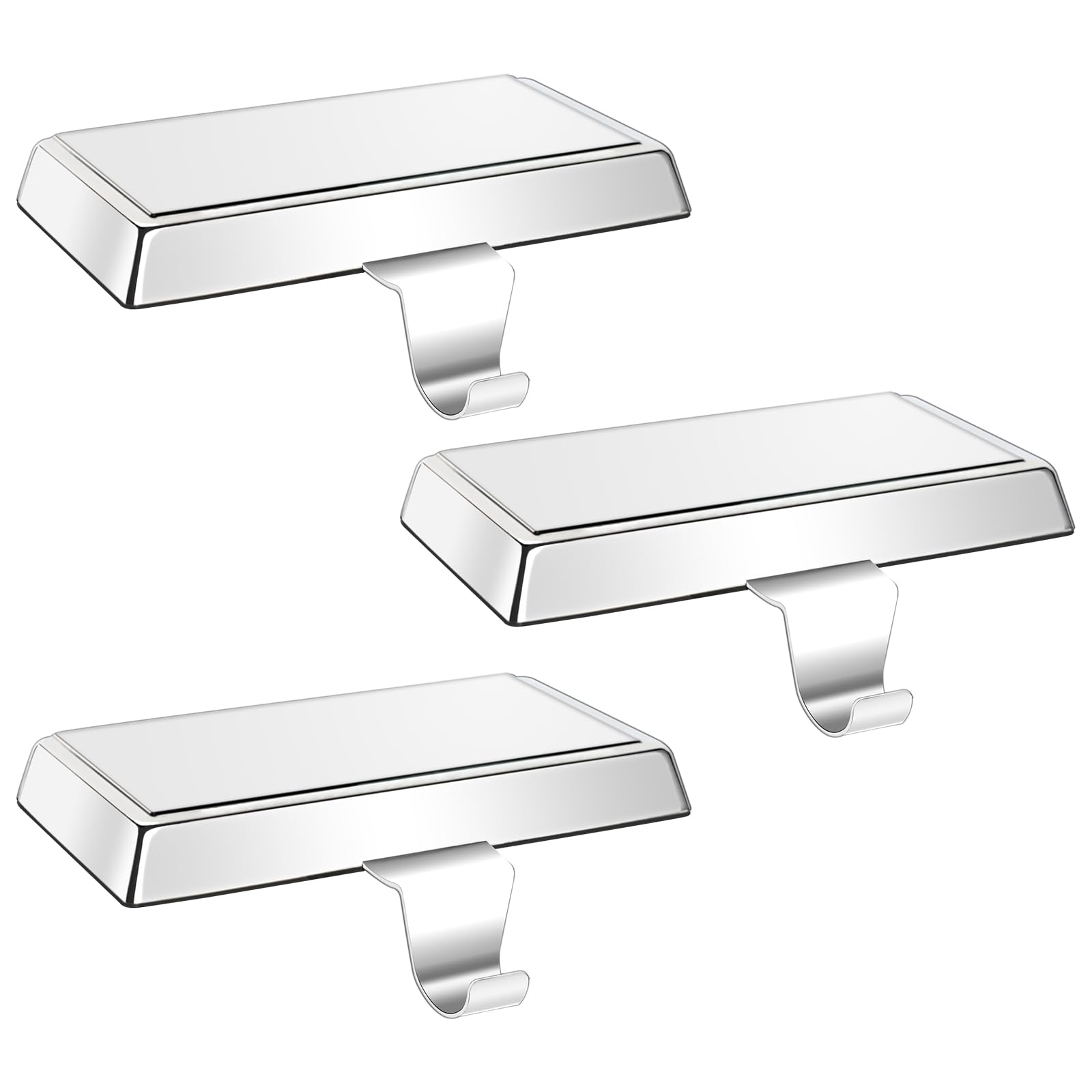 Amazon.com: Abilat 3 Pack Silver Christmas Stocking Holder, Metal ...