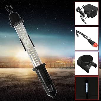 60 LED Rechargeable Cordless Work Light Inspection Emergency Lamp with ...