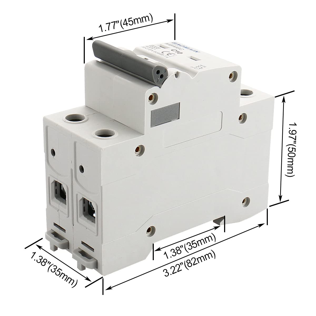 Miniature Circuit Breaker Fielect 3A 230/400V 2 Poles Low-Voltage Din ...