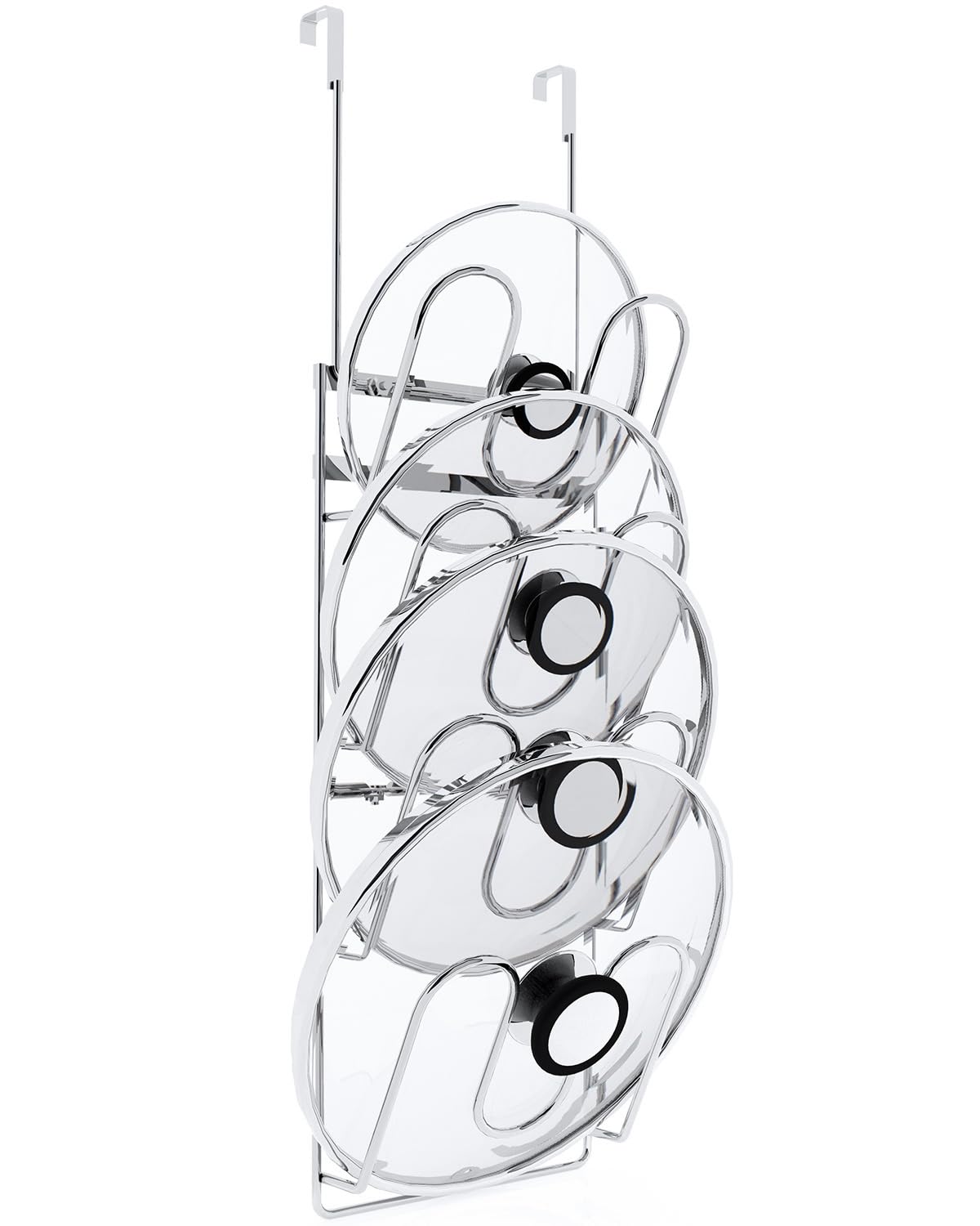 Amazon.com: QIHS 4-Tier Pot Lid Organizer, Cabinet Door Pot Lid ...