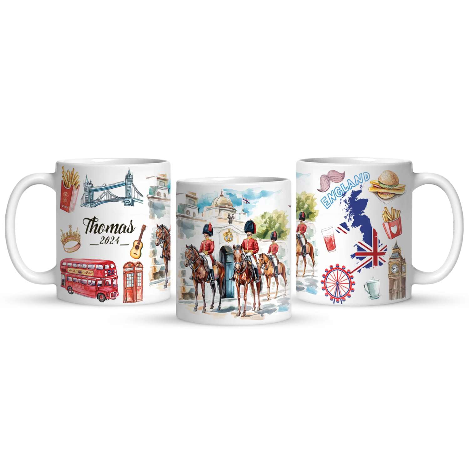 Amazon.com: Customized England Souvenir Cup, Iconic British Coffee Mug ...