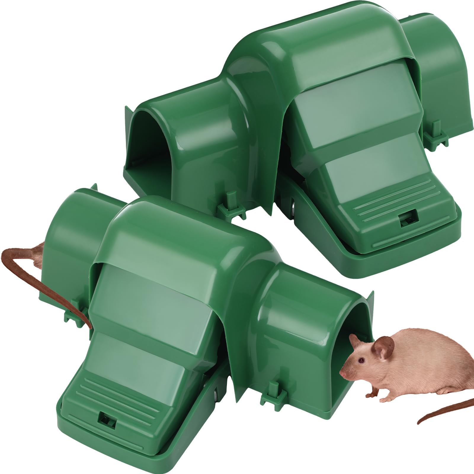 Amazon.com : Rat Traps Indoor and Outdoor - Dual-Entry Large Rat Trap ...