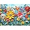 Amazon.com: MINIWAN Colorful Embossed Flowers Puzzles for Adults, Plant ...
