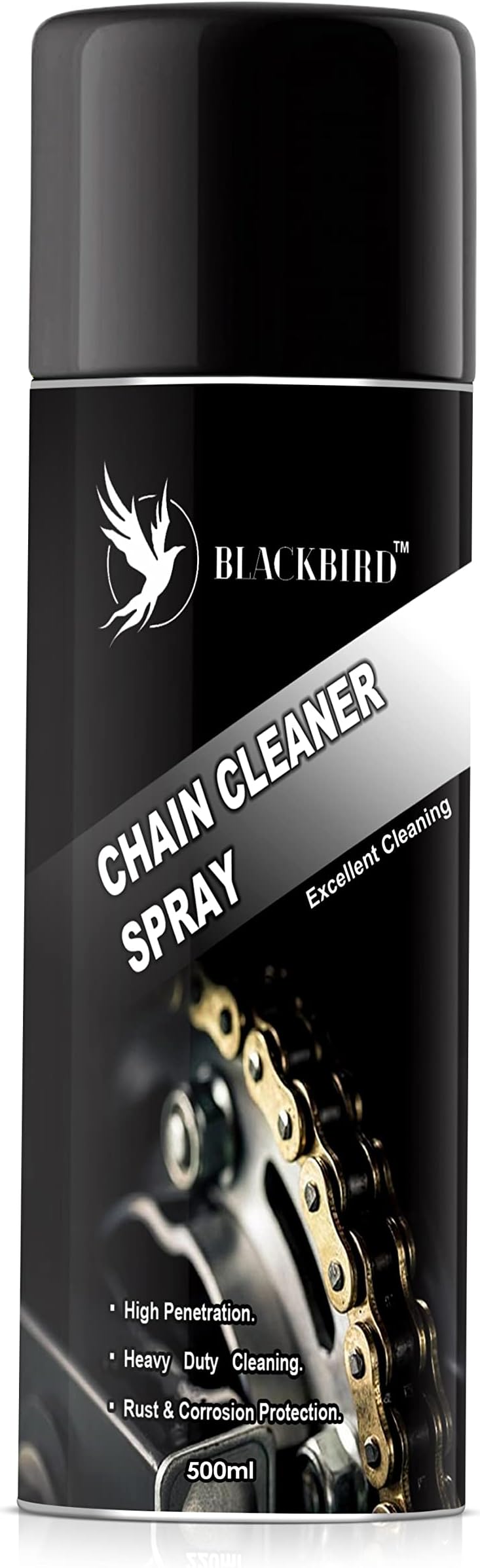 BLACKBIRD Bike Chain Cleaner Spray 500ML for Motorcycle & Chain Driven ...